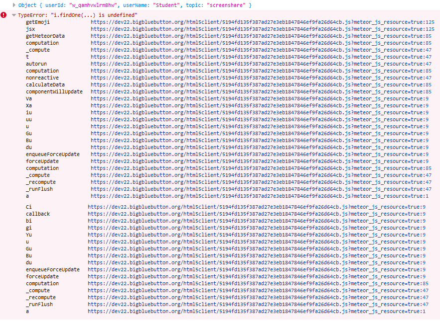BigBlueButton HTML5 client exceptions · Issue #7006 · bigbluebutton/bigbluebutton · GitHub