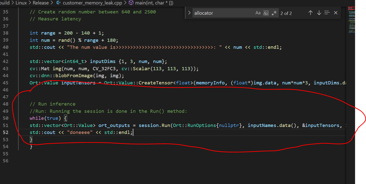 Memory leak of using dynamic shapes with Openvino · Issue #7271 · microsoft/onnxruntime · GitHub