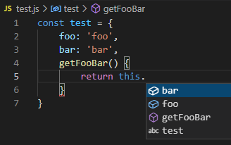 TypeScript: autocomplete not working for object parameters when called ...