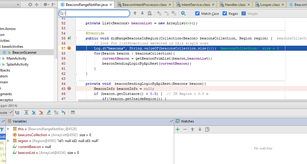update 2.3.1 seems to detect empty beacon list · Issue #231 · AltBeacon/android-beacon-library ...