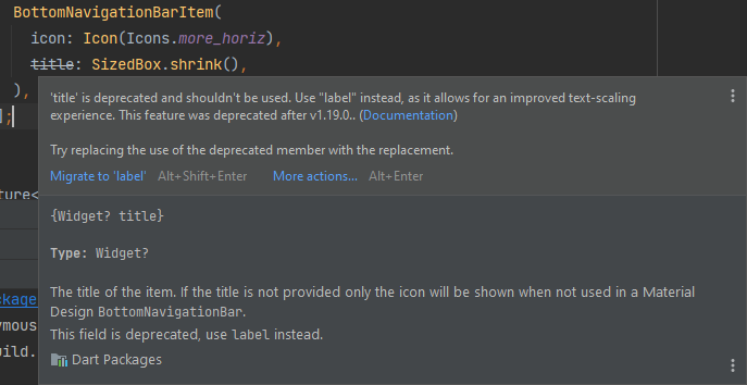 Adding only icon property to BottomNavigationBarItem throws assertion failure. · Issue #87576 ...