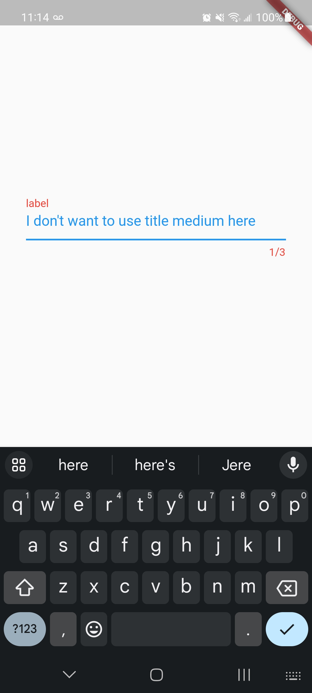 TextField style must be titleMedium and has no way be separated from that in theme configuration ...