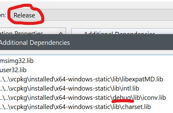 How do I properly link iconv library to my project. · Issue #15405 · microsoft/vcpkg · GitHub