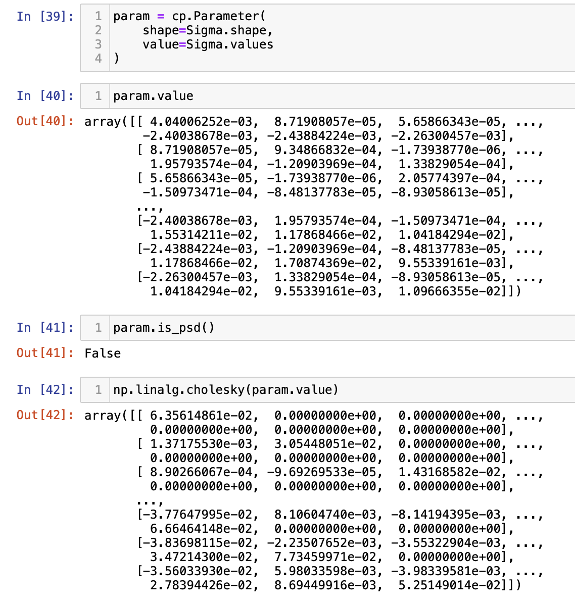 Cvxpy `parameter Is Psd ` Not Working · Issue 1466 · Cvxpy Cvxpy · Github