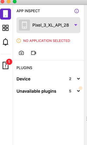 Device is connected but show no application selected · Issue #2954 ...