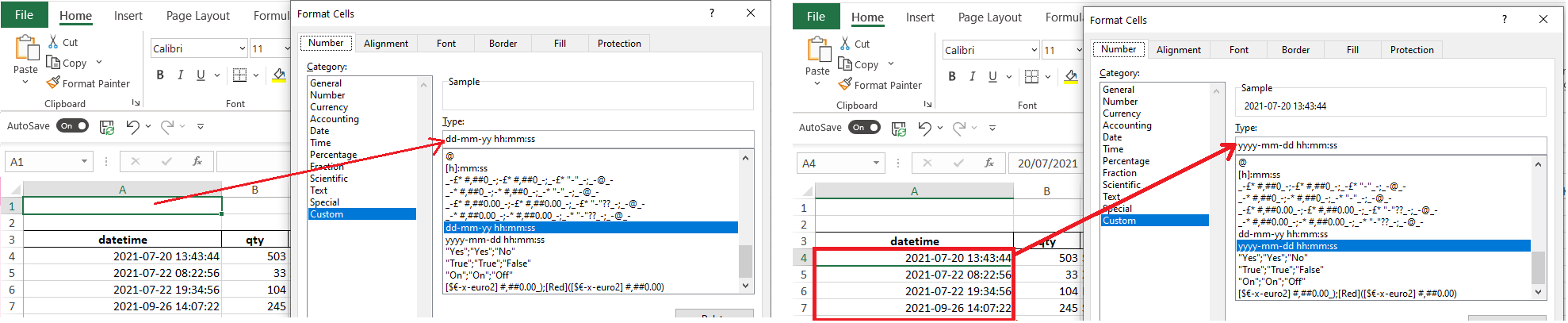Xlsxwriter not applying custom datatime format when outputting dataframe data to Excel · Issue ...