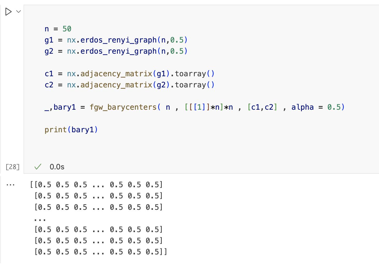 fgw barycenter often returns · Issue #547 · PythonOT/POT · GitHub