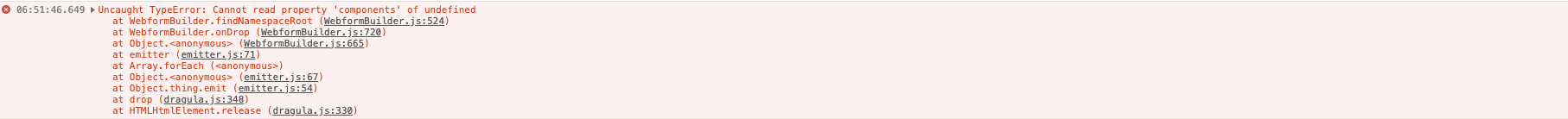 [BUG] Unable to drag component in builder · Issue #794 · formio/formio · GitHub