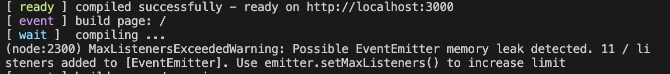 Getting MaxListenersExceededWarning on Typescript project · Issue ...