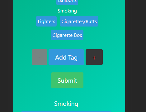 Improvement: change the order of the buttons 'Confirm' and 'Add tag' · Issue #54 · OpenLitterMap ...