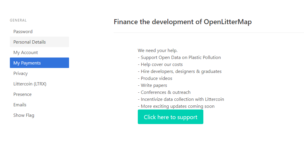 Support button does nothing · Issue #265 · OpenLitterMap/openlittermap-web · GitHub