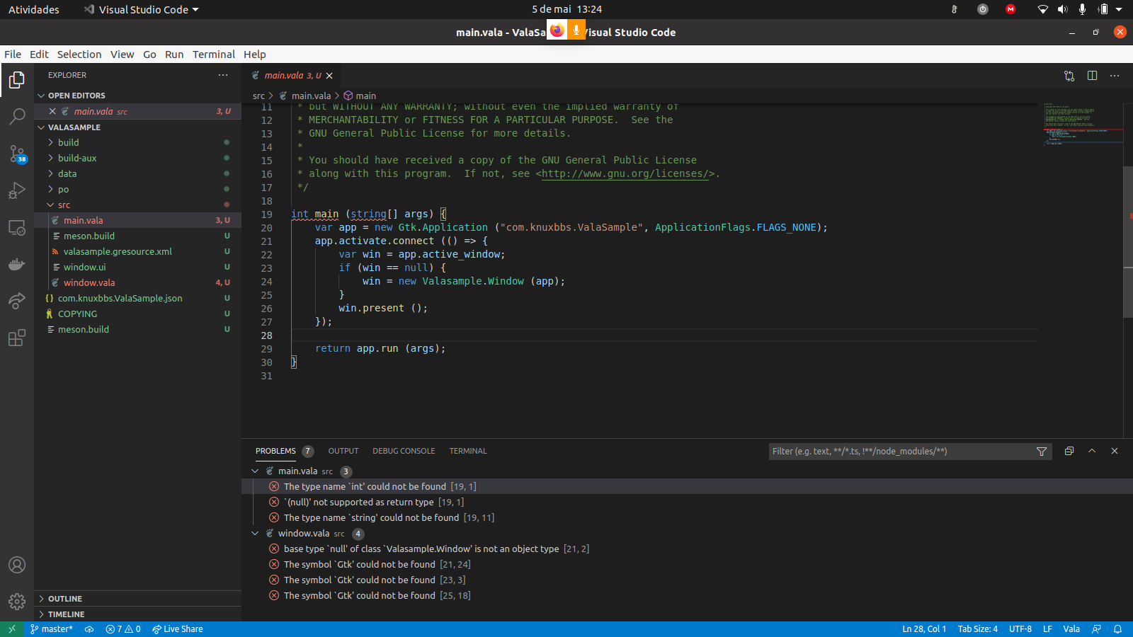 failing with simple project · Issue #184 · vala-lang/vala-language ...