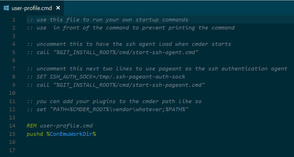 Change Tasks default start directory · Issue #1414 · cmderdev/cmder · GitHub