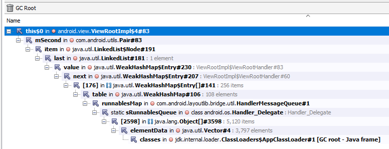 Memory leak in ViewRootImpl$4 while executing :recordPaparazzi · Issue #305 · cashapp/paparazzi ...