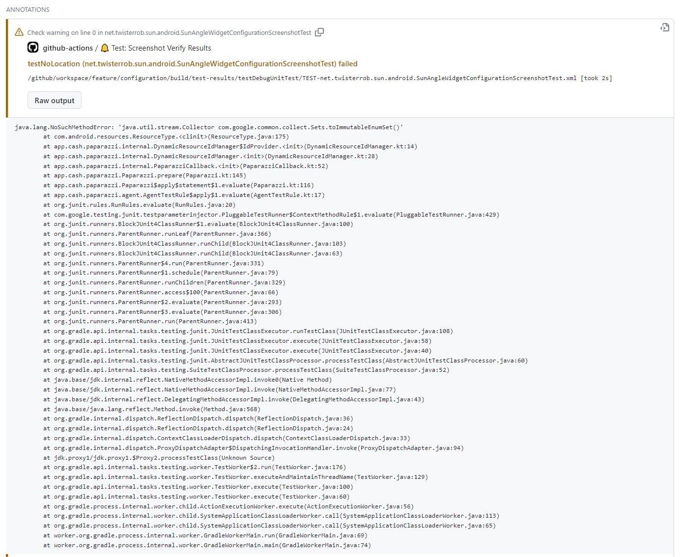Truth 1.1.3 to 1.1.4 upgrade broke Paparazzi · Issue #906 · cashapp/paparazzi · GitHub
