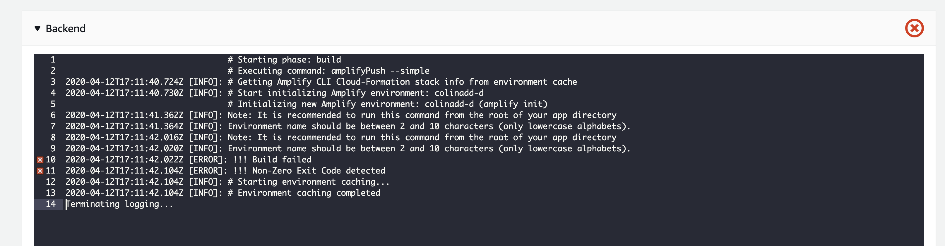 Branch Autodetection And Environment Creation Fails · Issue 94 · Aws Amplifyamplify Hosting