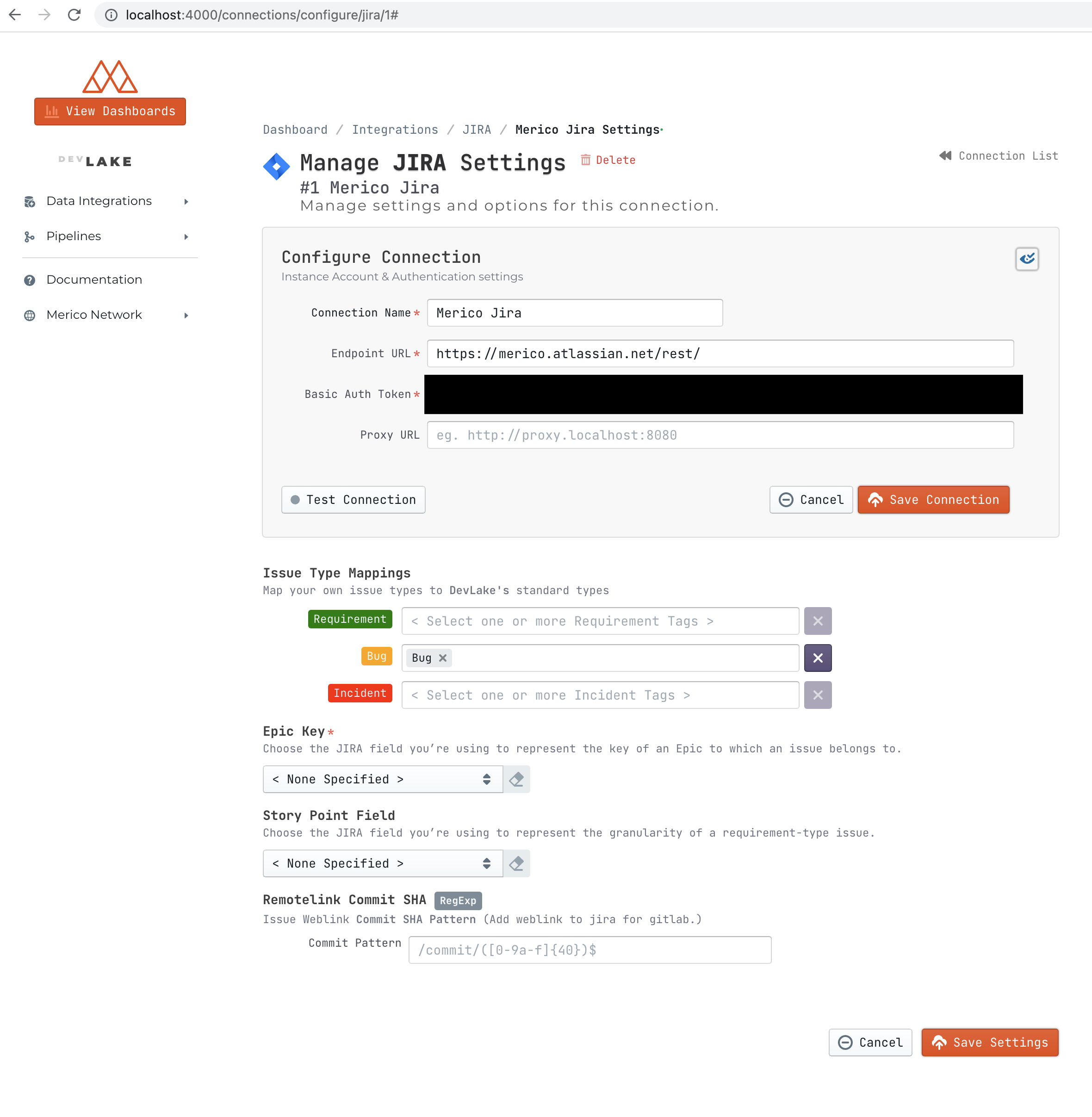 Config Ui Jira Issue Type Mapping Selected A Single Bug Label Refreshed The Page And There