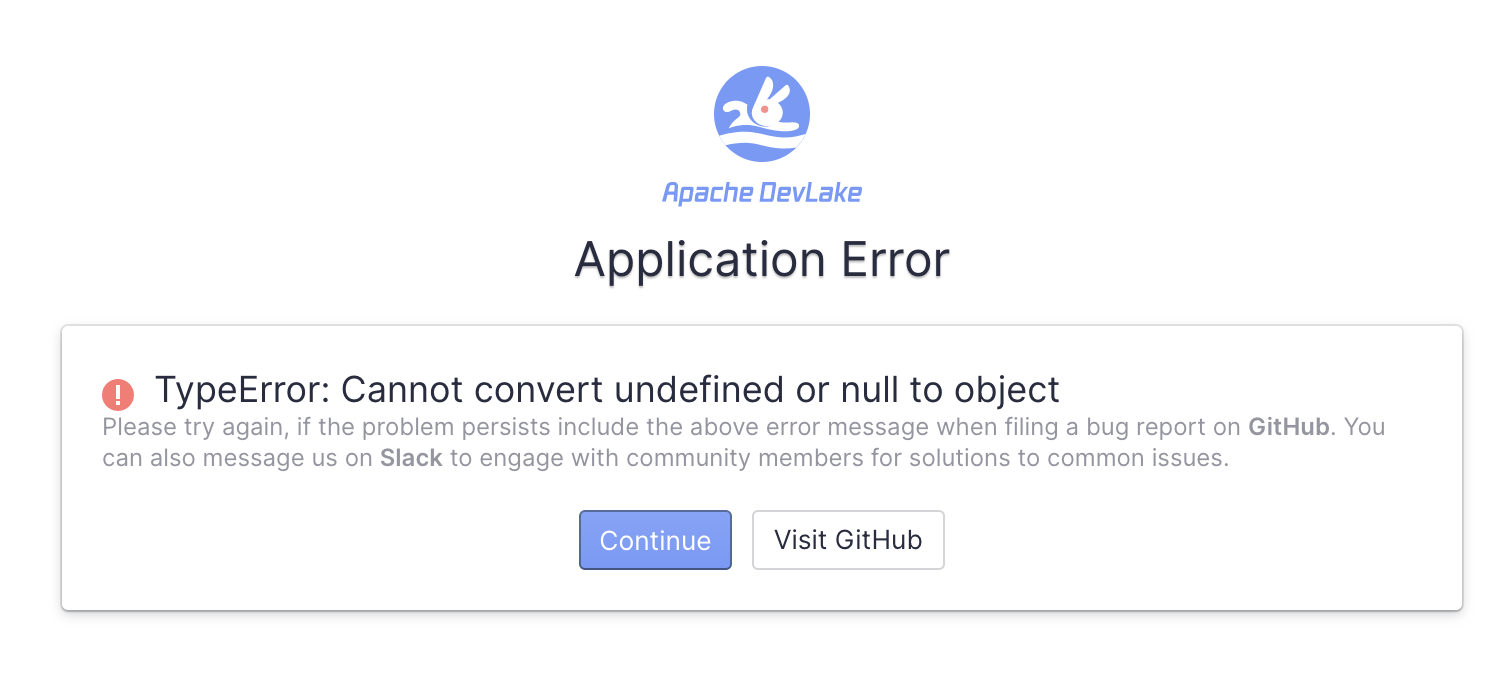 Bug Config Ui Blueprints Setting Page Throws Error · Issue 3313 · Apacheincubator Devlake