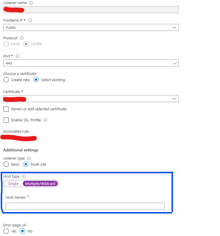 [FEATURE REQ] Support multiple host names on Application Gateway listeners · Issue #29270 ...