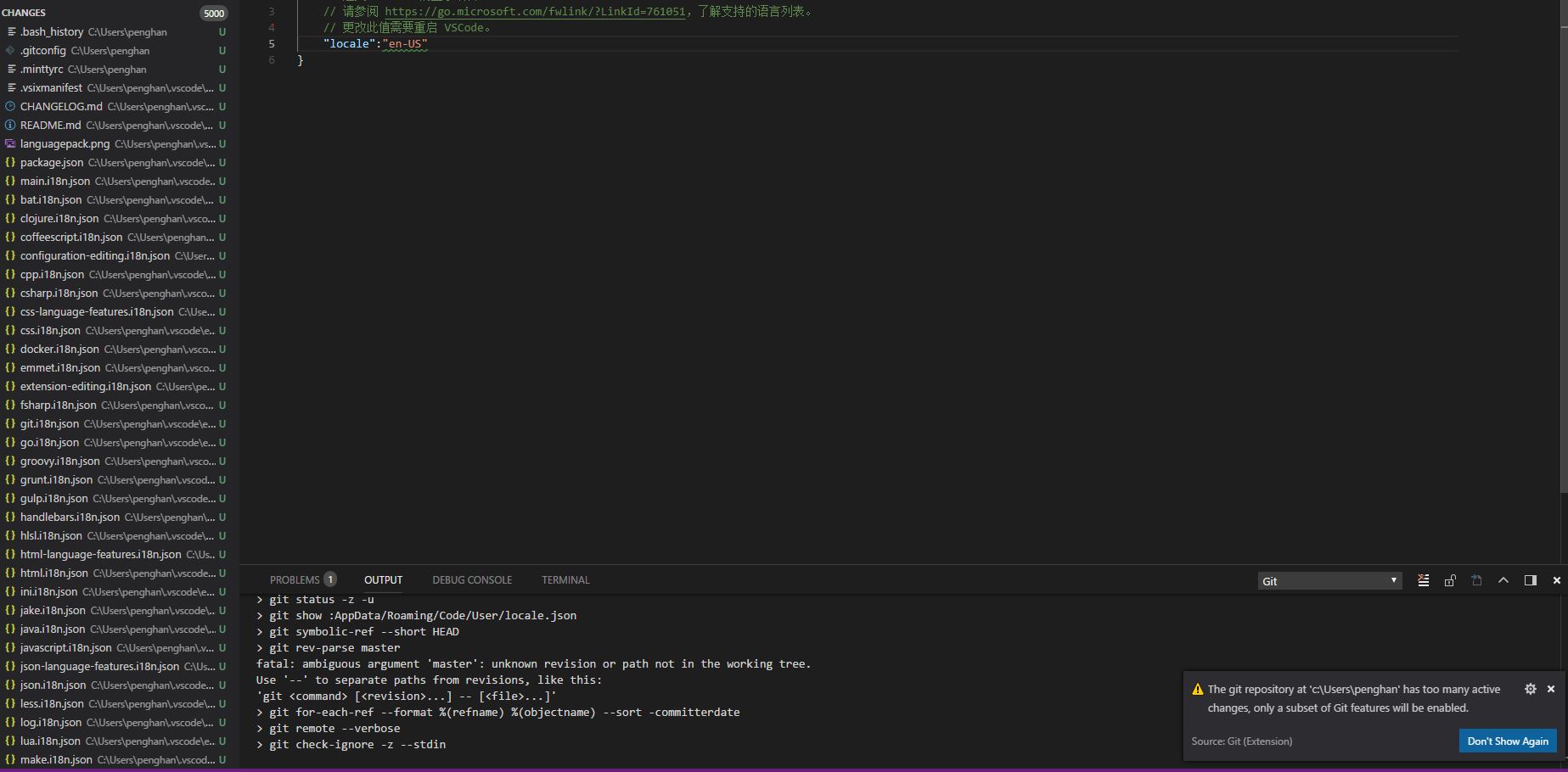 Unable to save settings file because it's dirty · Issue #51474 ...