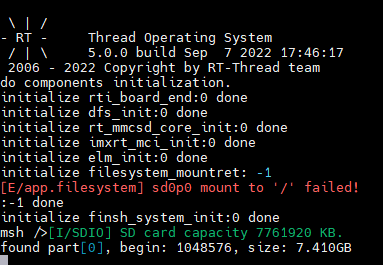 SD卡文件系统挂载问题 · Issue #6387 · RT-Thread/rt-thread · GitHub