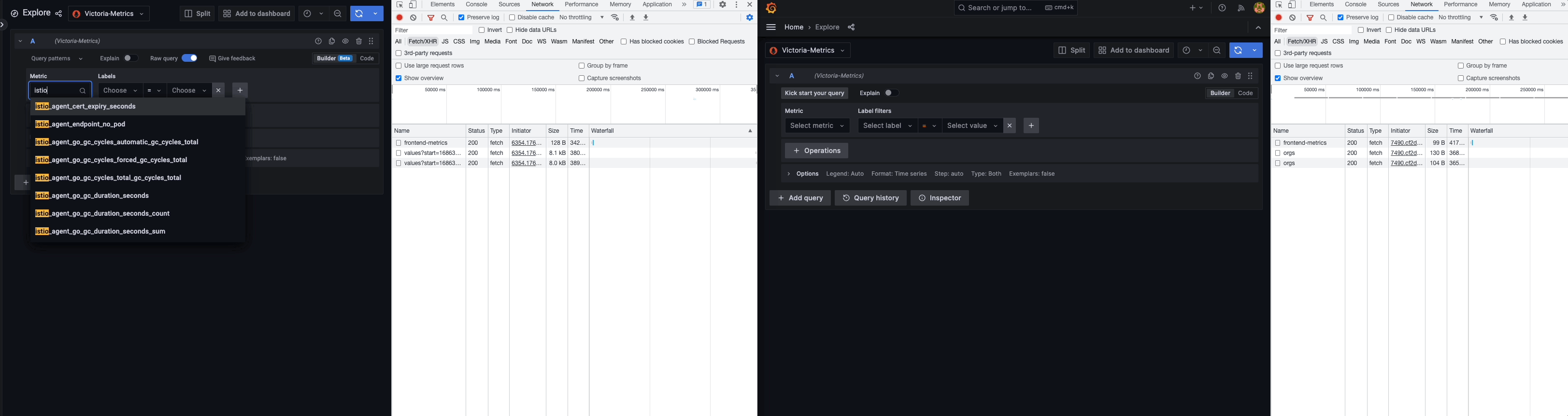 Unable To Filter Metric Values In Prometheus Query Explorer · Issue 69876 · Grafanagrafana