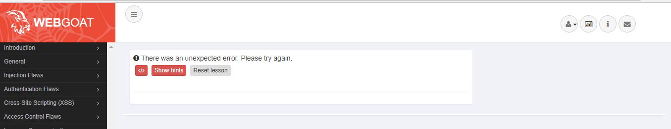 WebGoat 8.0.0.M21 shows error · Issue #508 · WebGoat/WebGoat · GitHub