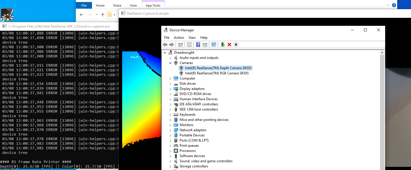 SR305 showing up as SR300 and RGB and depth stream locking up after seconds. · Issue #6959 ...