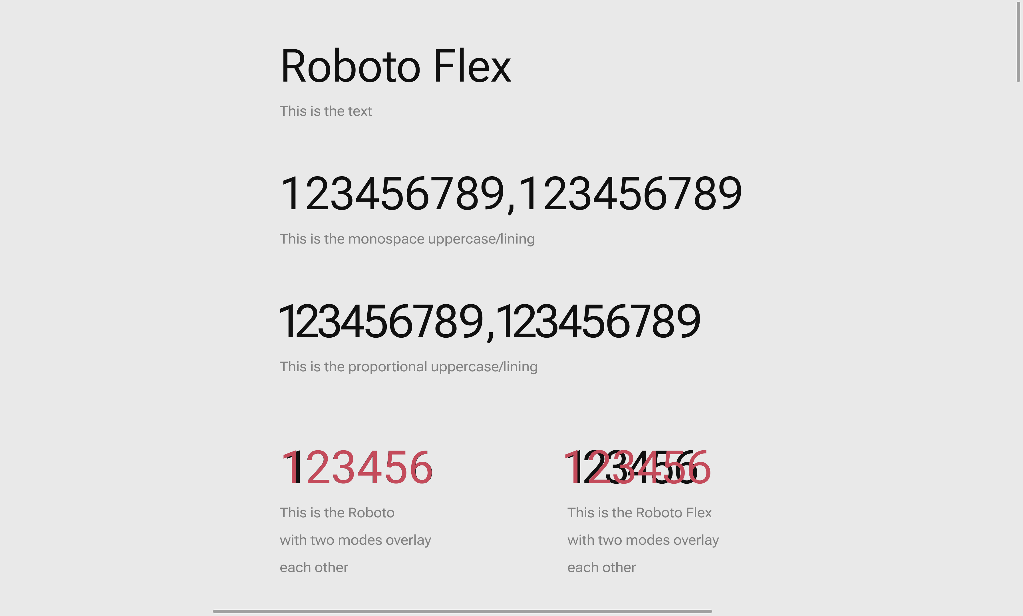 Issue with the proportional uppercase/lining parameter · Issue #364 · googlefonts/roboto-flex ...