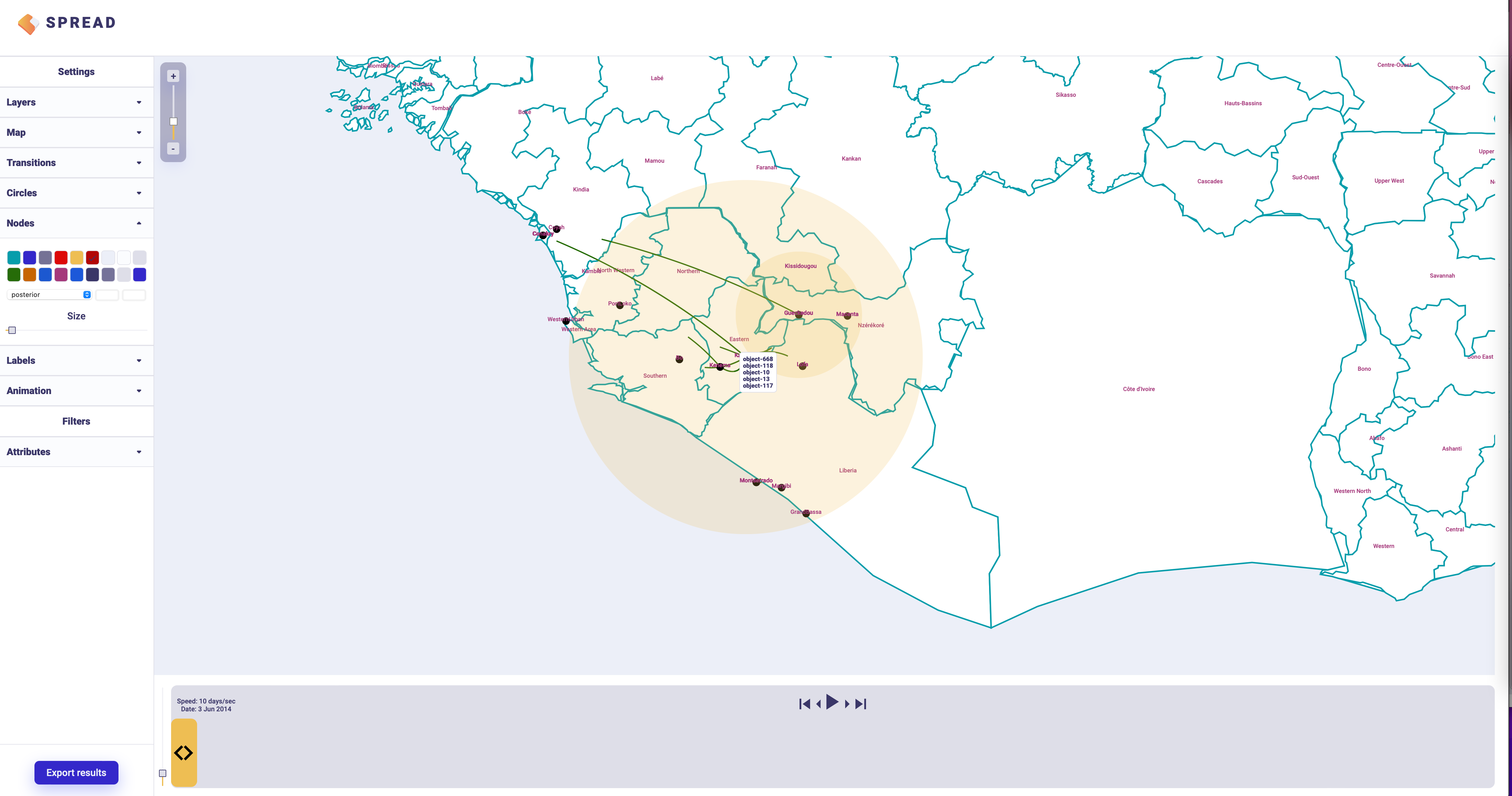 [bug] Visualizer component throws when selecting objects · Issue #171 · phylogeography/spread ...