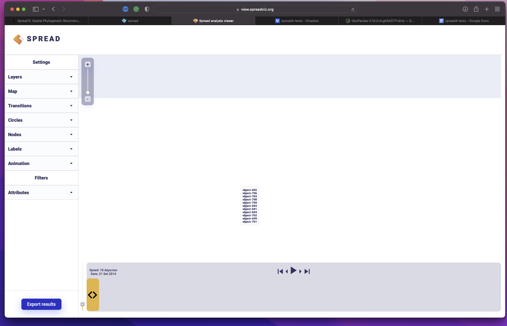 [bug] Visualizer component throws when selecting objects · Issue #171 · phylogeography/spread ...