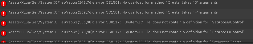 LuaCallCSharp System.IO.File报错 · Issue #249 · Tencent/xLua · GitHub