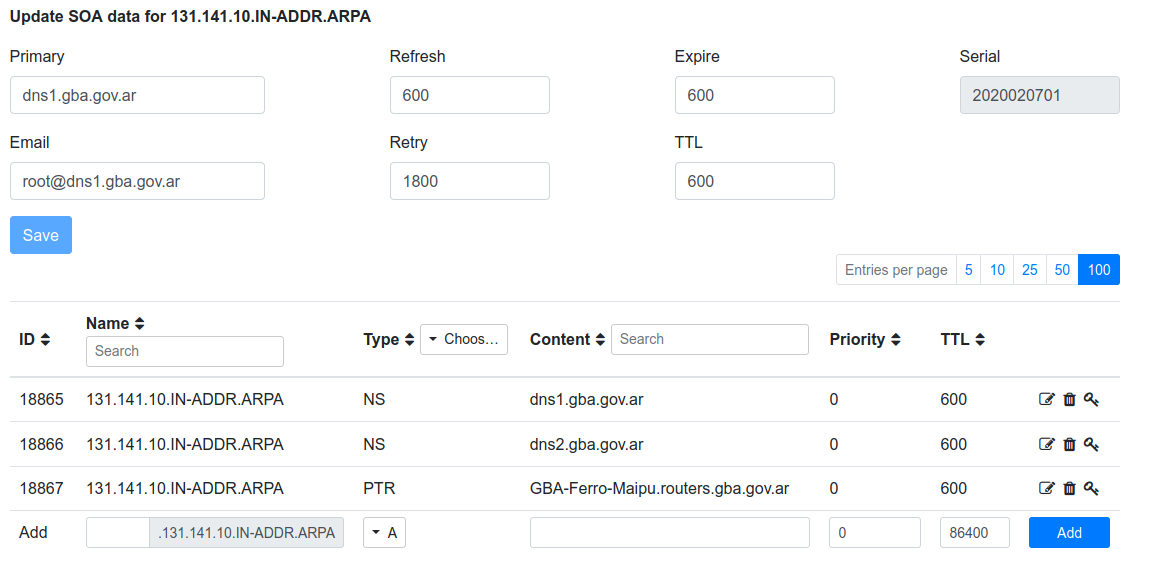Problem with PTR and SLAVE zone · Issue #120 · loewexy/pdnsmanager · GitHub