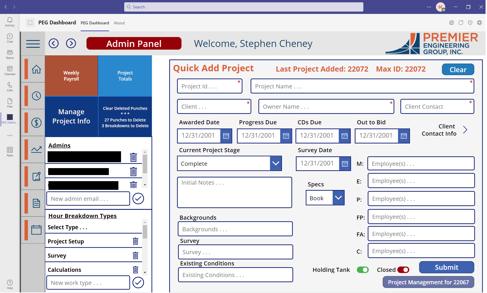 GitHub - Steve-Cheney/Project-Management-Dashboard: A Project ...