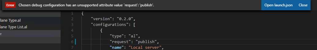 Chosen Debug Configuration Has An Unsupported Attribute Value `request` Publish · Issue 762