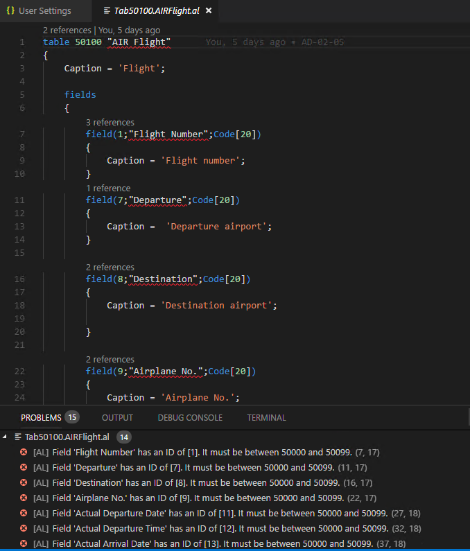 AL Code Analyzer: PerTenantExtensionCop. Error on 50K range for field in 50K range table · Issue ...
