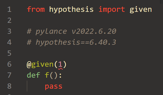 Pylance fails to mark error raised by pyright · Issue #2952 · microsoft/pylance-release · GitHub