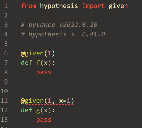 Pylance fails to mark error raised by pyright · Issue #2952 · microsoft/pylance-release · GitHub