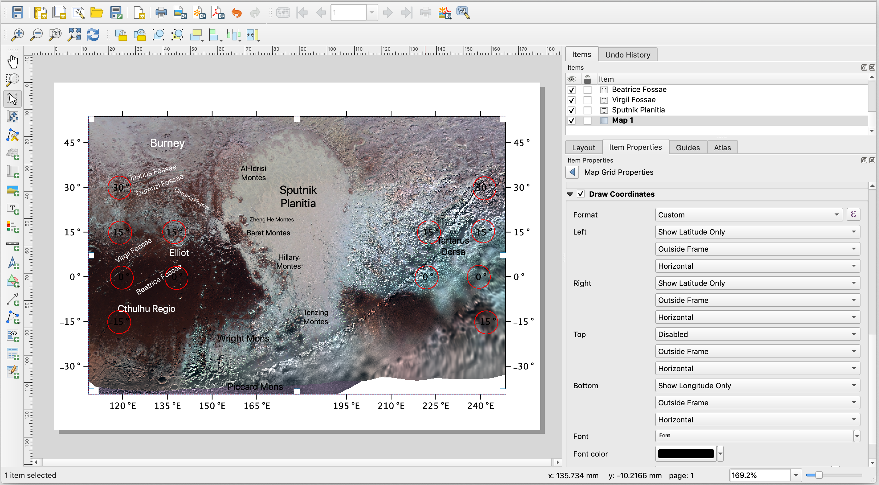 When anti-meridian in Layout Manager map, grid duplicates labels inside ...