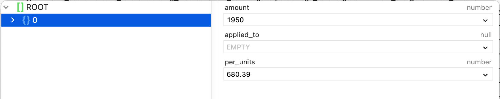 Quick look editor on a JSON column showing different values for float/decimal numbers · Issue ...
