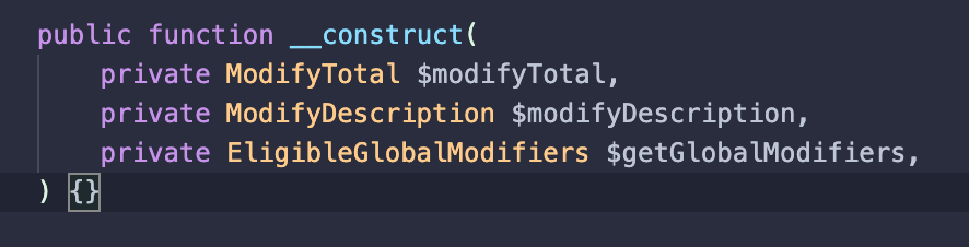 Constructor property promotion braces {} on same line · Issue #1716 · bmewburn/vscode ...