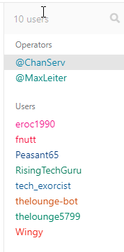 Users disappear after searching in userlist · Issue #4220 · thelounge/thelounge · GitHub