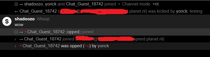 Improve join / leave messaging, and include user names · Issue #1684 · thelounge/thelounge · GitHub