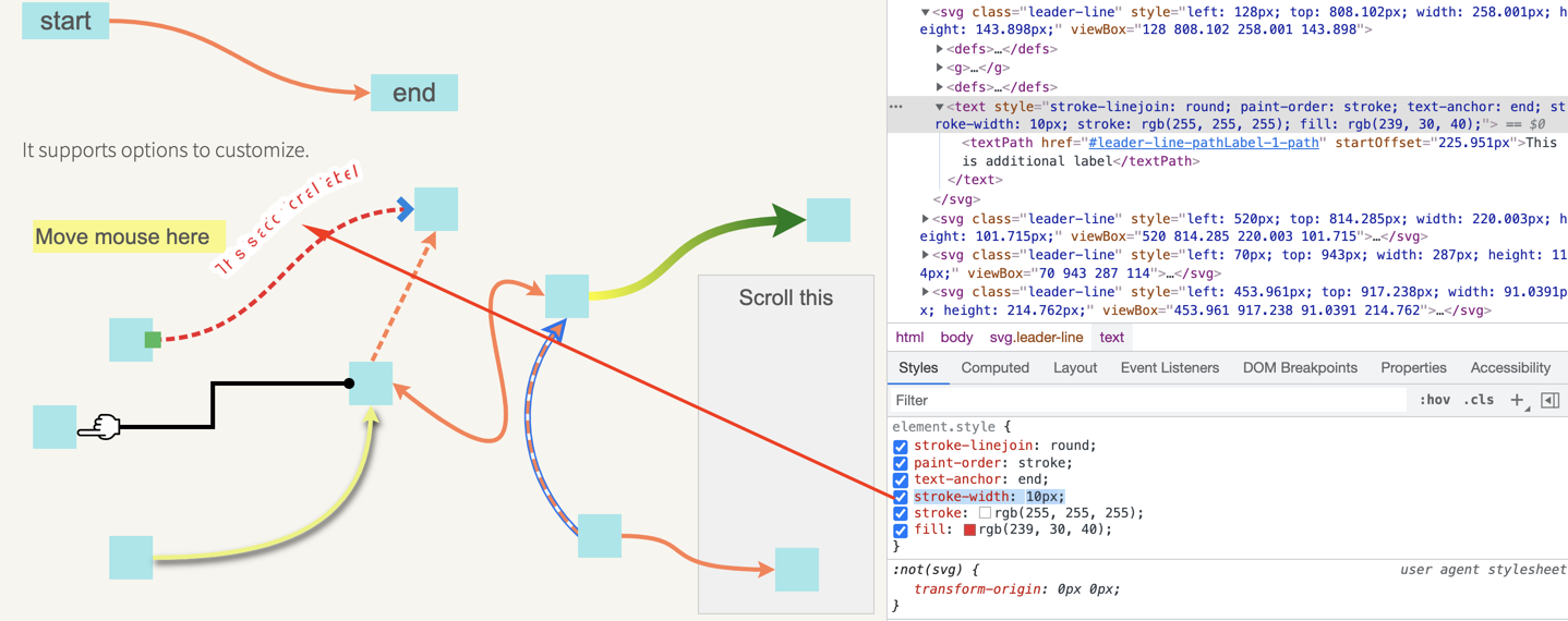 Incorrect stroke-width of text in google chrome 96 · Issue #275 · anseki/leader-line · GitHub