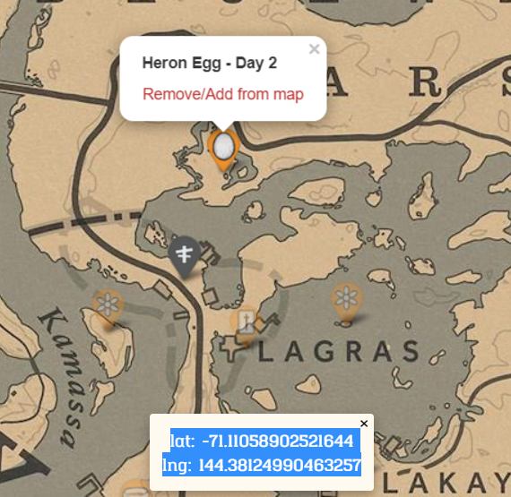Missing Heron egg [Day 2] · Issue #155 · jeanropke/RDR2CollectorsMap ...
