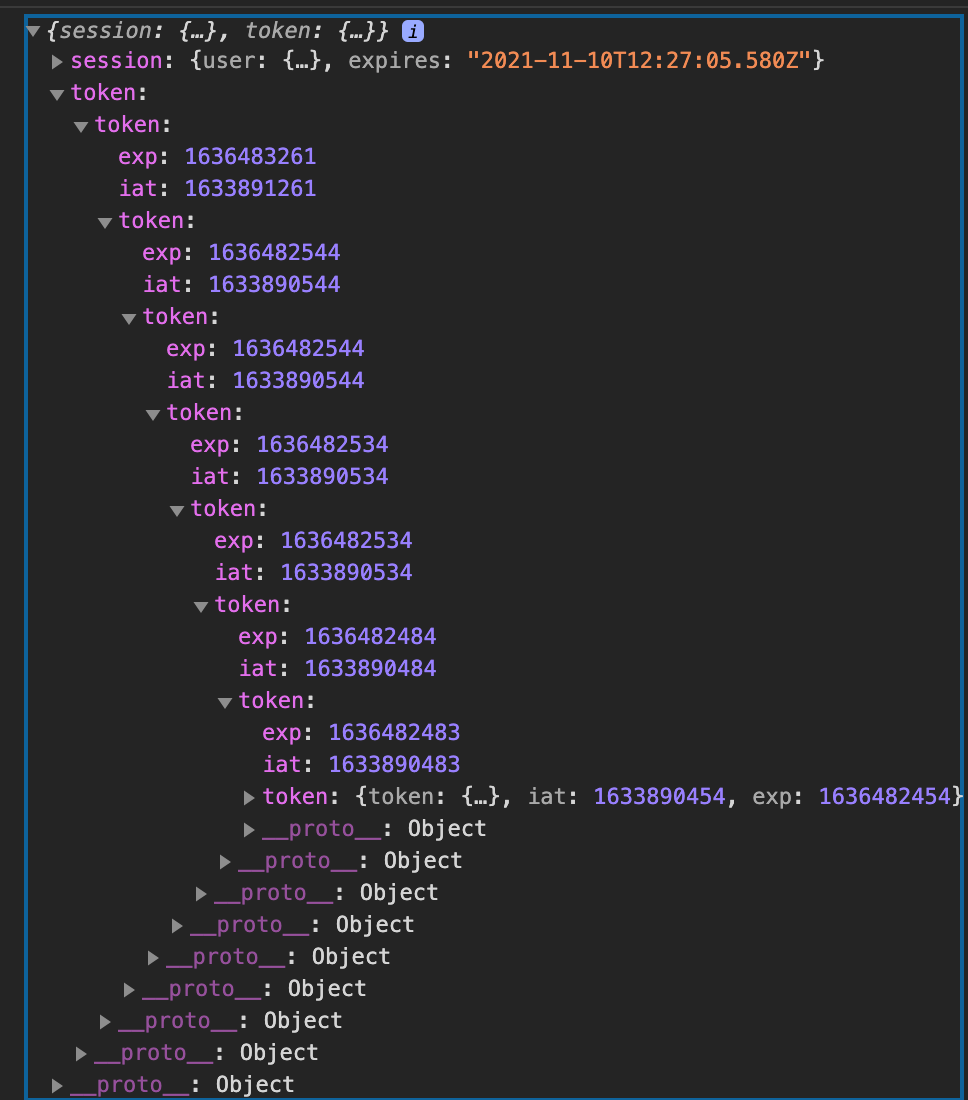 Token gets nested in session useSession on refresh · Issue #2933 · nextauthjs/next-auth · GitHub
