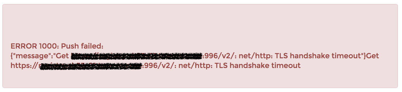 "net/http: TLS handshake timeout" after fresh install + activation self-signed registry · Issue ...
