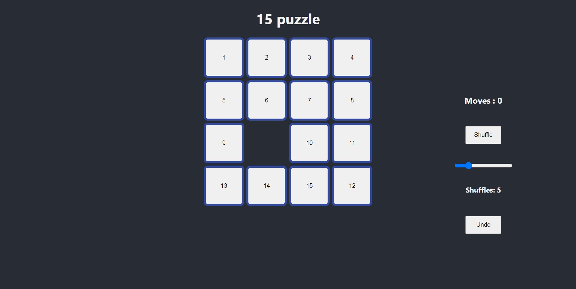 GitHub - Abdallah-Youssef/15-puzzle