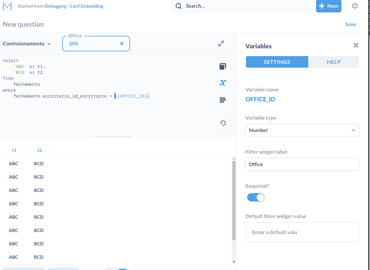 Can't embed cards with filters after v0.44.0-RC1 - Invalid Parameters: "missing id" · Issue ...